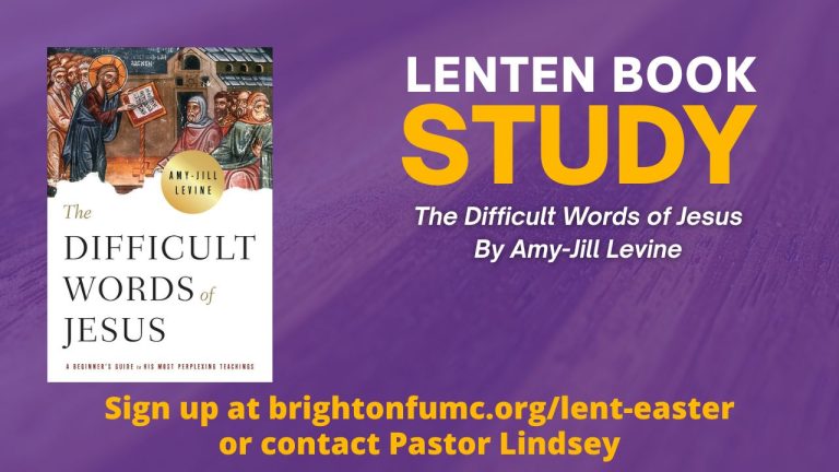 Lenten Study - First United Methodist Church-Brighton & Whitmore Lake ...