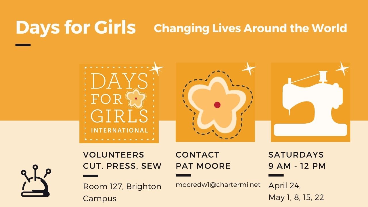 Days for Girls - First United Methodist Church-Brighton & Whitmore Lake ...